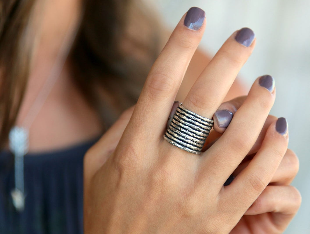 Best Boho Silver Rings by HappyGoLicky Handmade Jewelry – HappyGoLicky ...