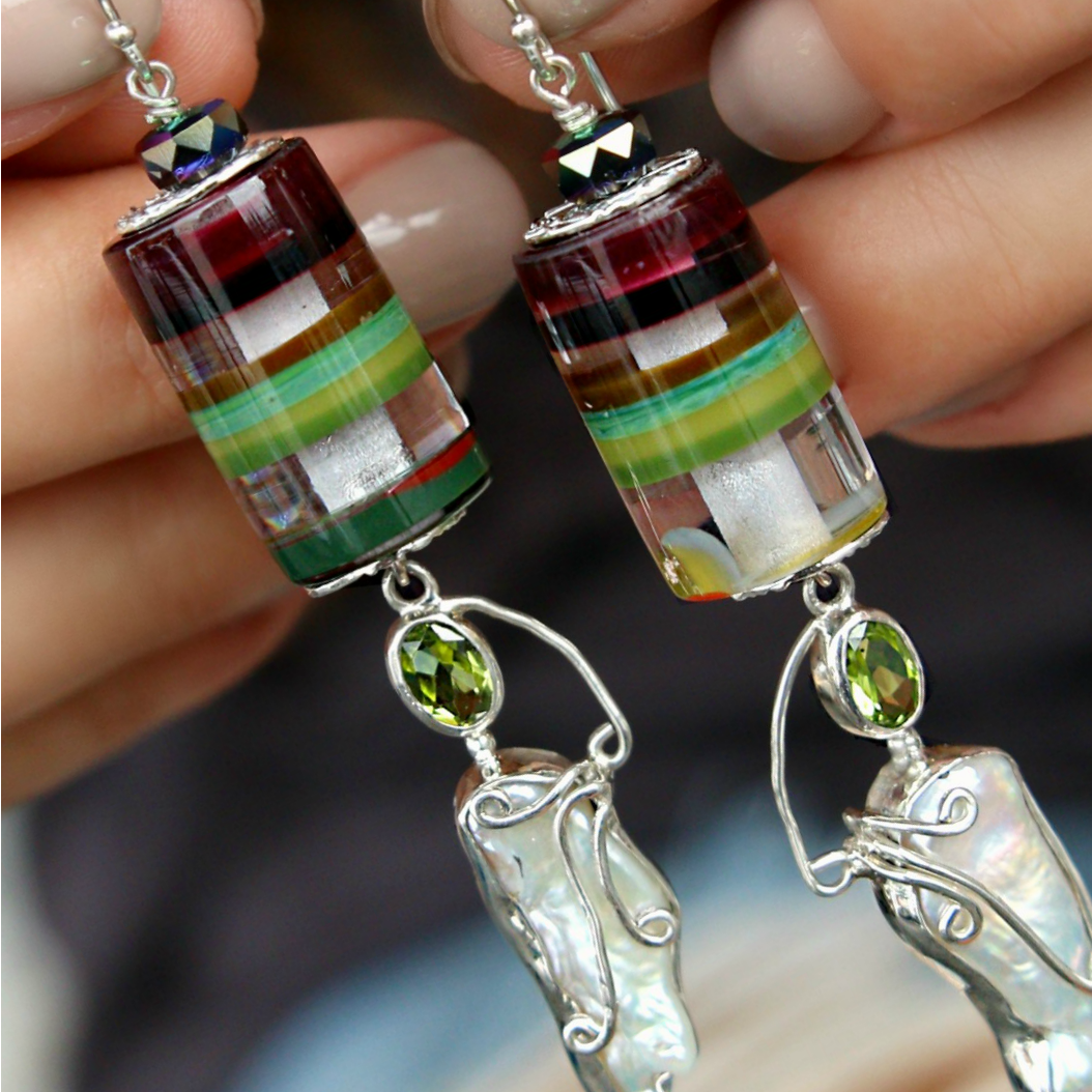 HappyGoLicky Surfite Earrings "Mangroves" | Upcycled SURFITE Jewelry ...